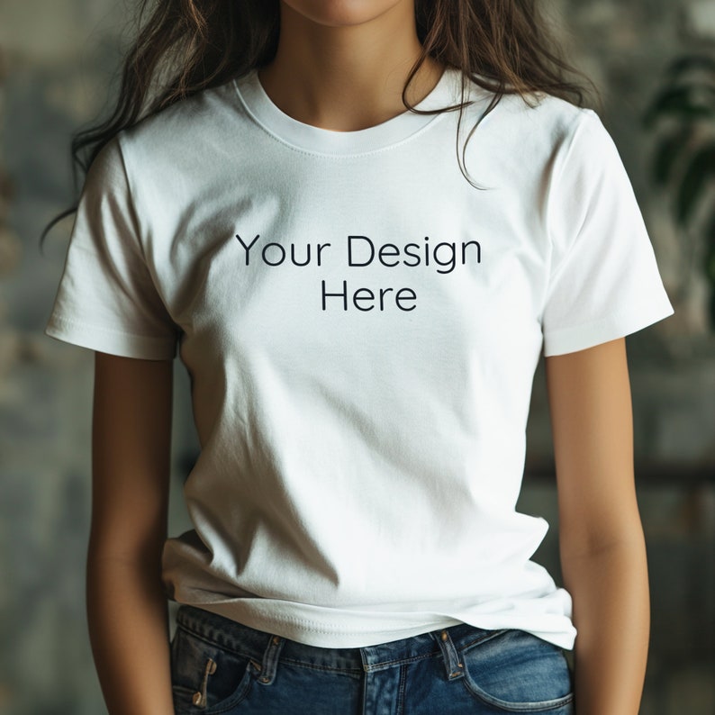 Blank T Shirt Mockup, 6 AI Generated Models, Tshirt Mockup Photoshop ...