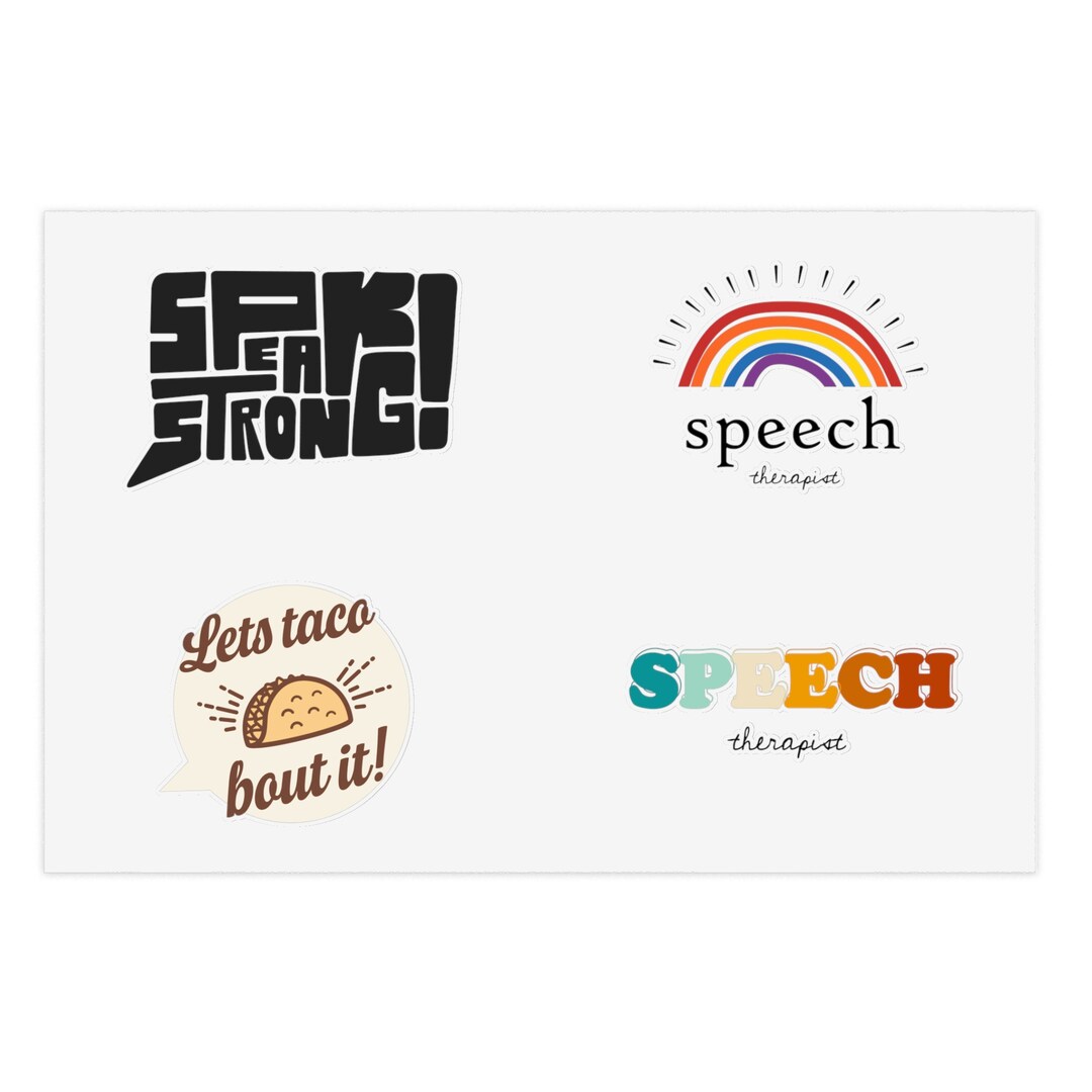 Speech Therapy Sticker Sheets Speech Language Gift for SLP SLP Stickers ...