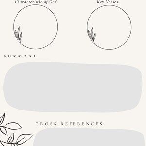 Characteristics of God Bible Study Printable (PNG, PDF) - Etsy