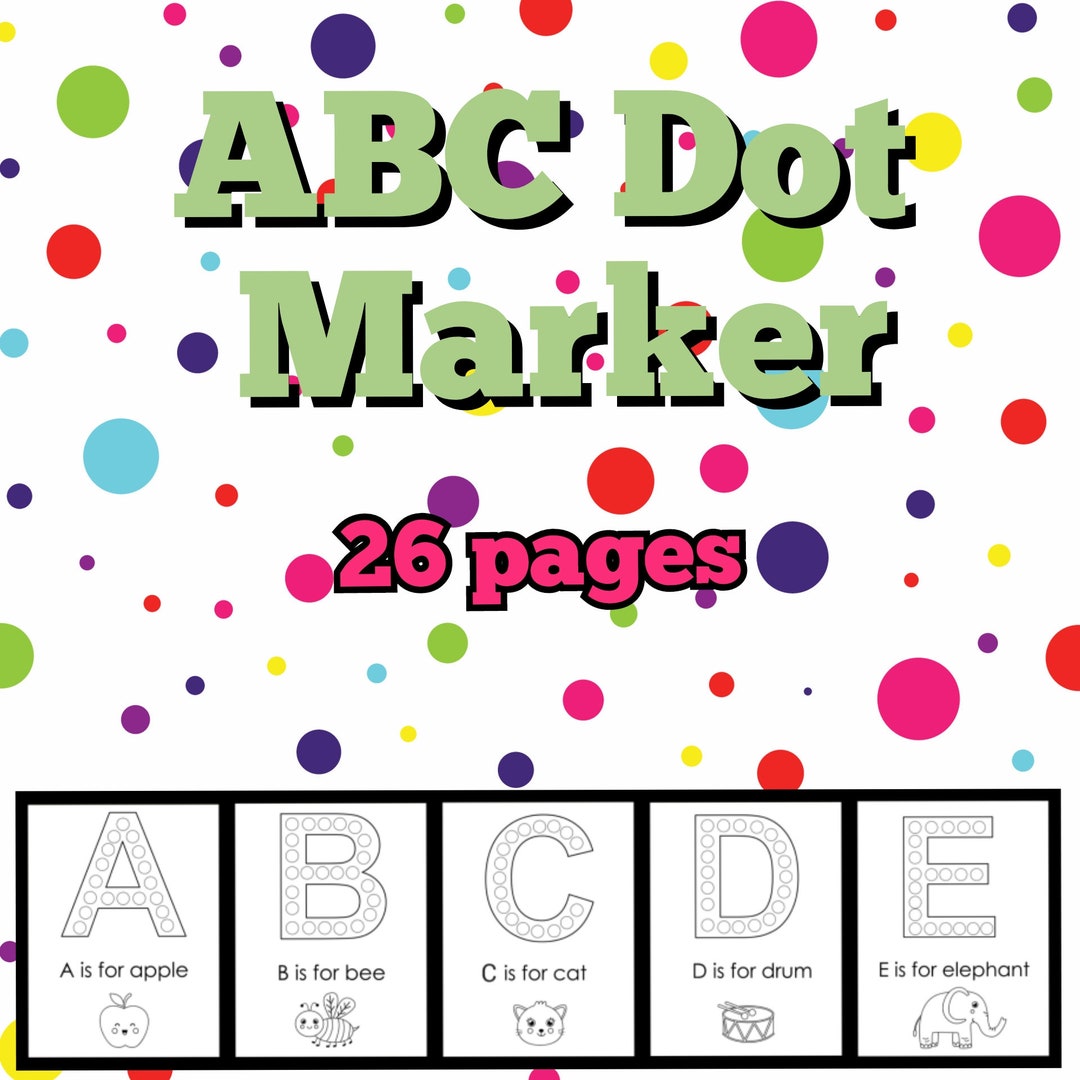 Abc Dot Marker Coloring Pages, ABC Coloring Pages, 26 Coloring Pages ...
