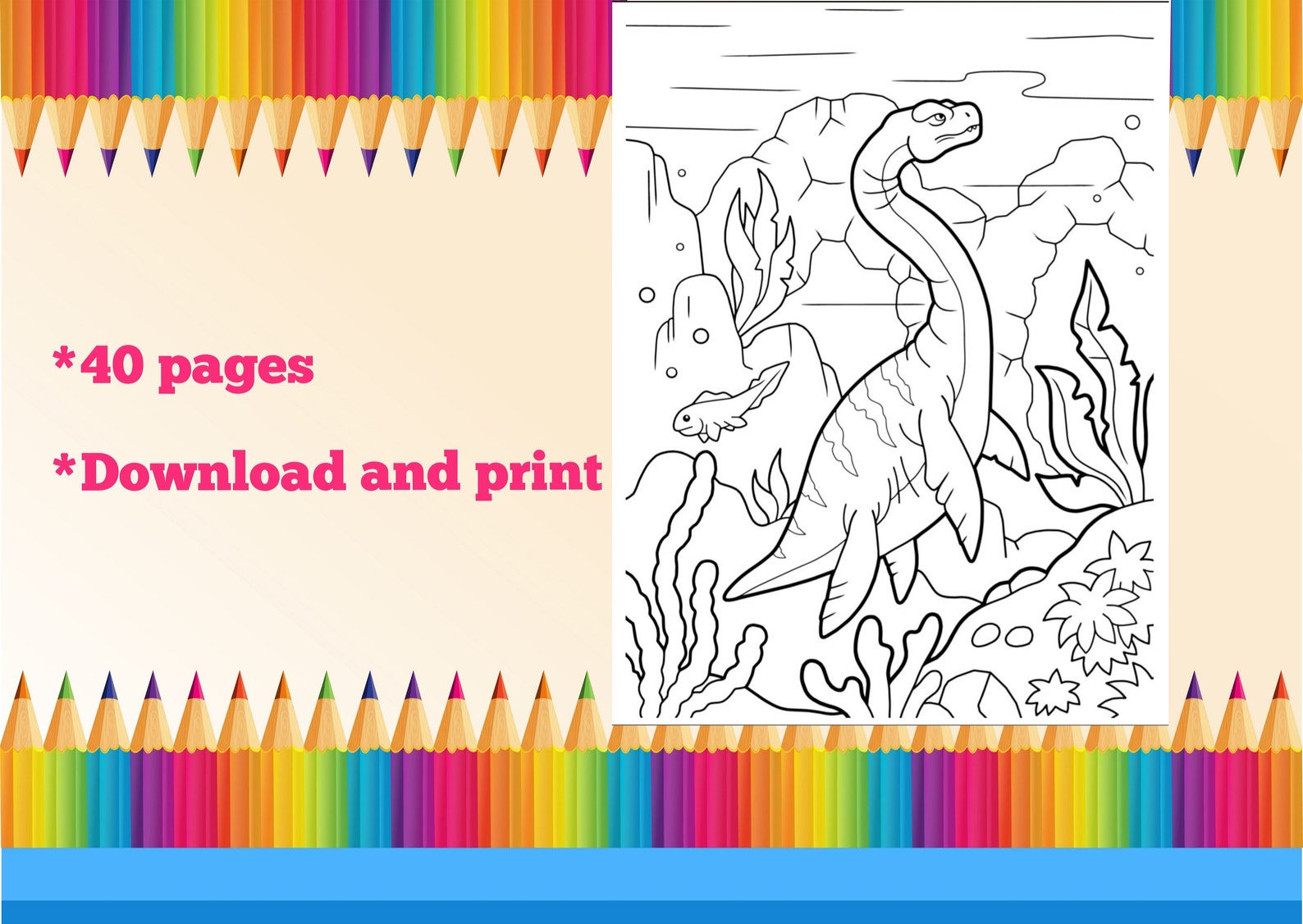 Dinosaur Coloring Pages, Dino Coloring Pages, 40 Coloring Pages ...