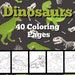 Dinosaur Coloring Pages, Dino Coloring Pages, 40 Coloring Pages ...