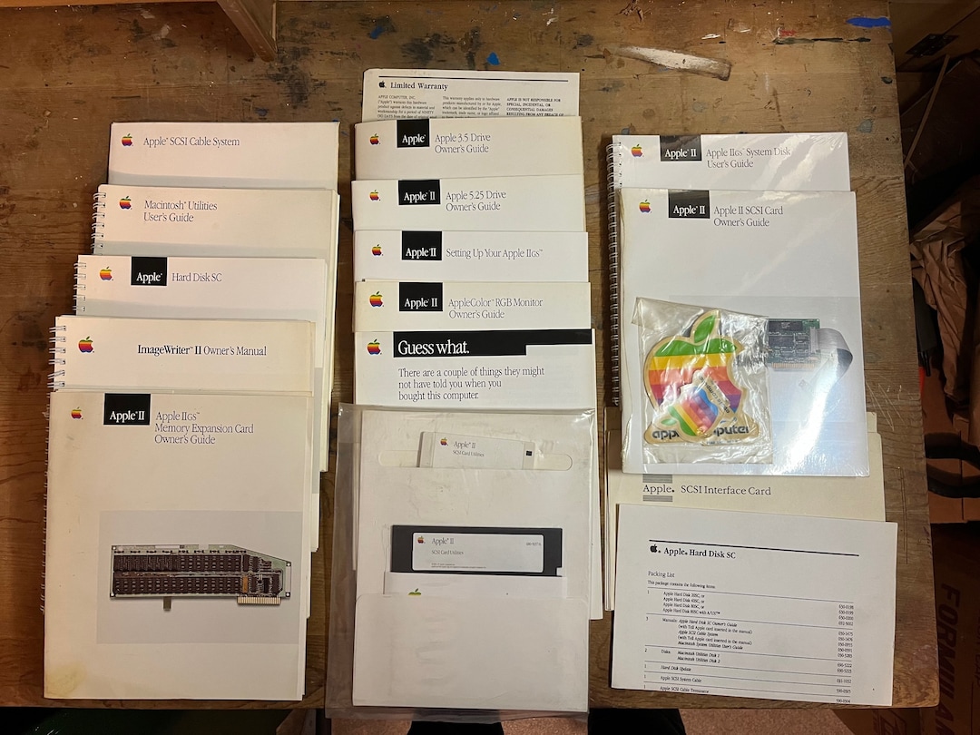 ORIGINAL Apple II 1988 User Manuals, Guides, and Marketing and ...