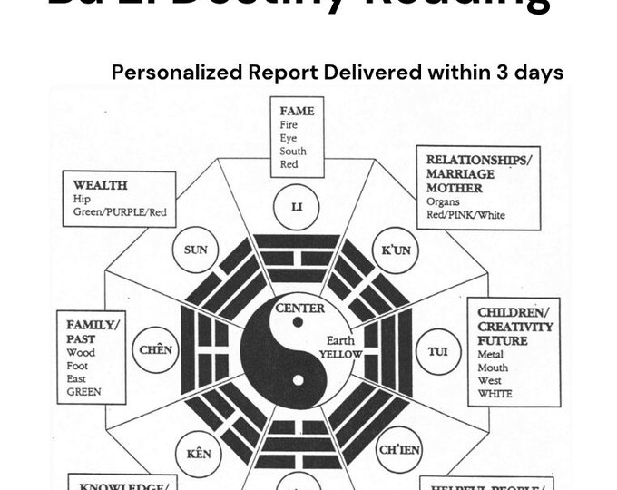 Feng Shui Ba Zi Destiny Reading Report Personalize Chinese Astrology ...