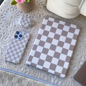 Handcrafted Checkered Style Cases for Ipad, Iphone, Airpods, and ...