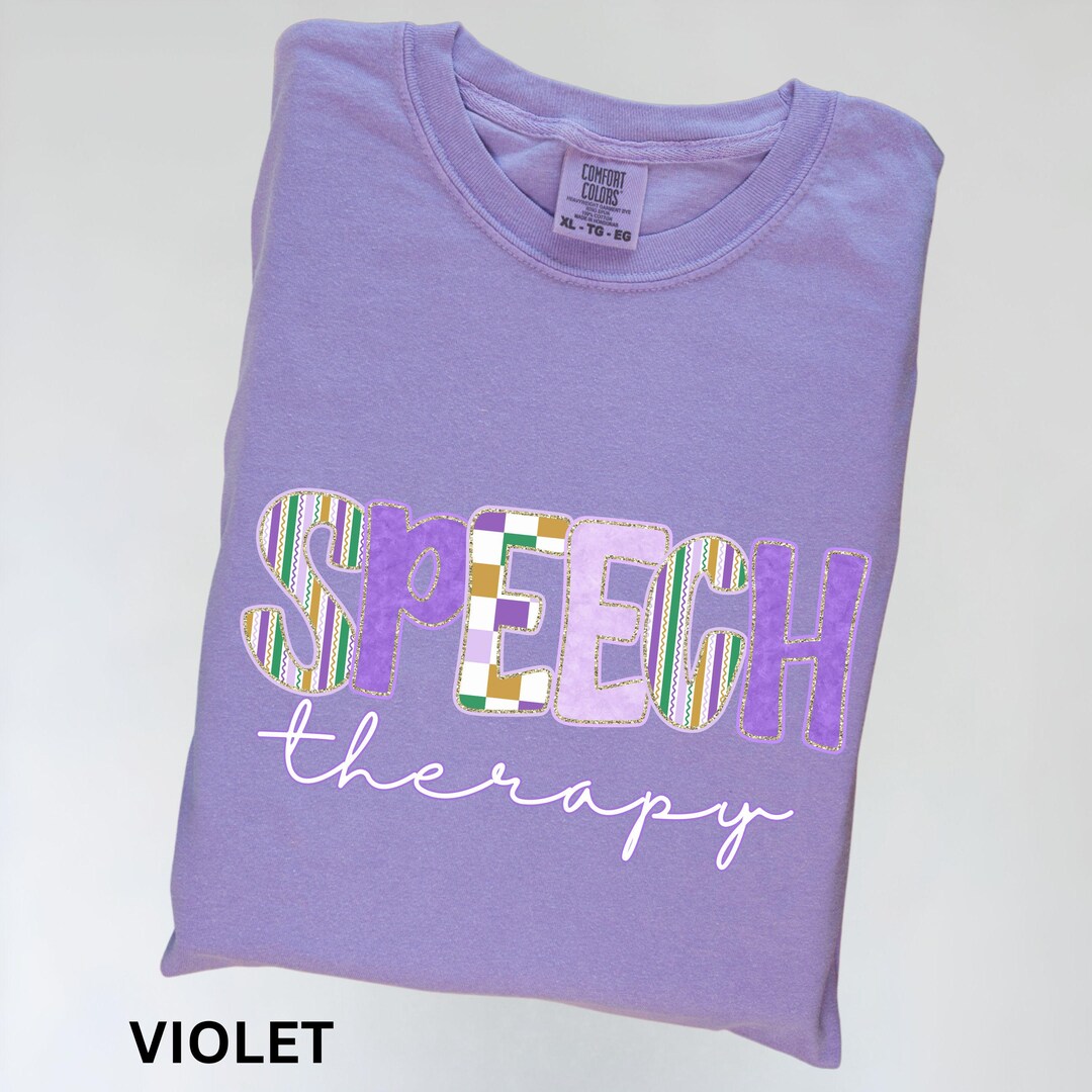 Speech Therapy Mardi Gras Shirt, SLP Gift for Speech Therapist, SLPA ...