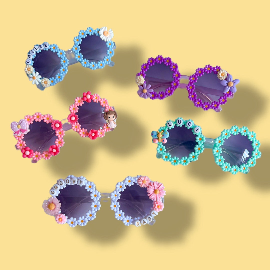 Daisy Sunglasses for Kids, Daisy Glasses, Toddler Glasses, Custom ...