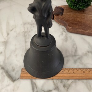 Vintage Cast Iron Bell With Colonial Man Figure - Etsy