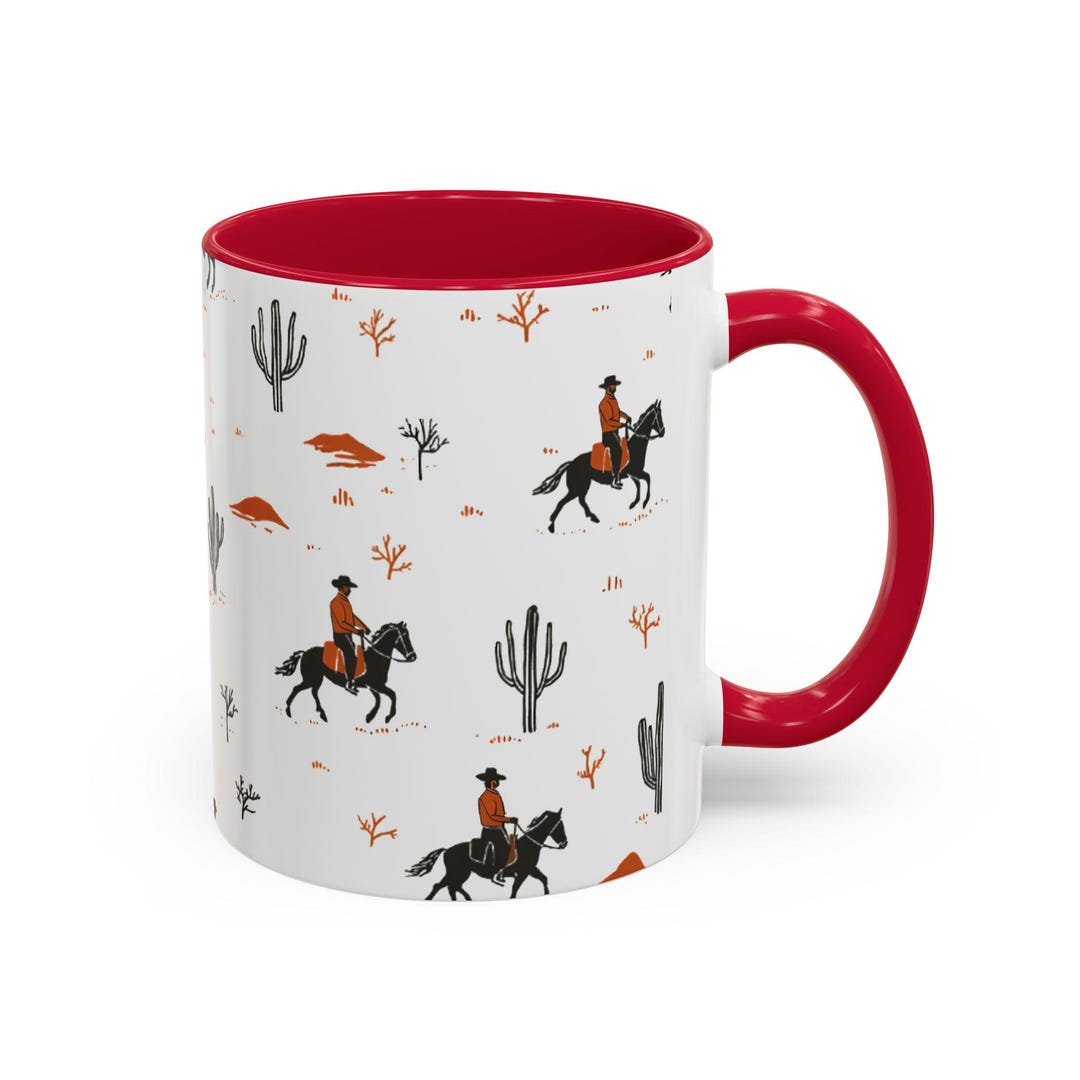 Cowboy Western Southwest Coffee Mug, Colorful Drinkware Gift Idea ...