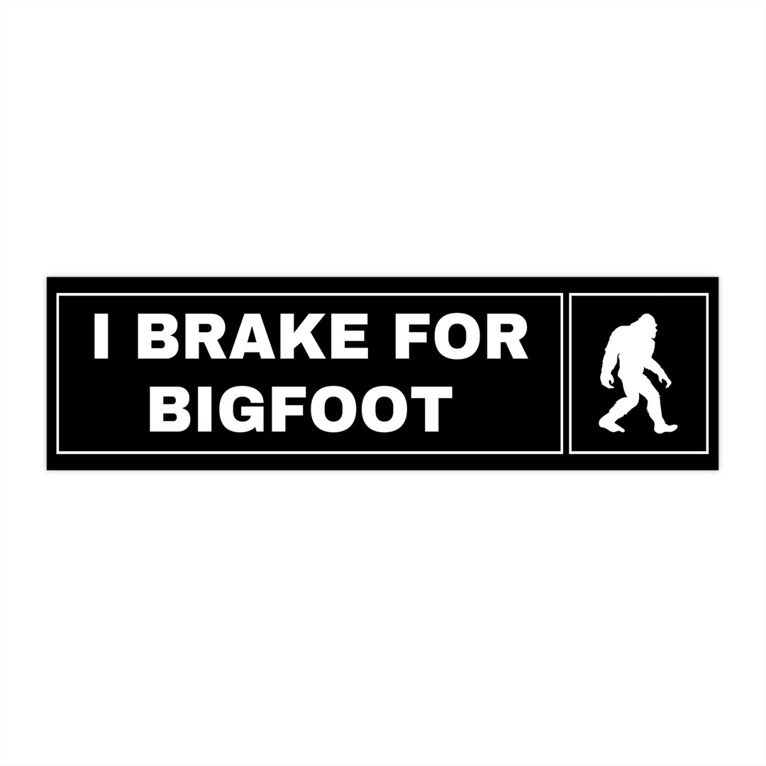 Bigfoot Bumper Sticker - Funny Car Decal for Cryptid Enthusiasts ...