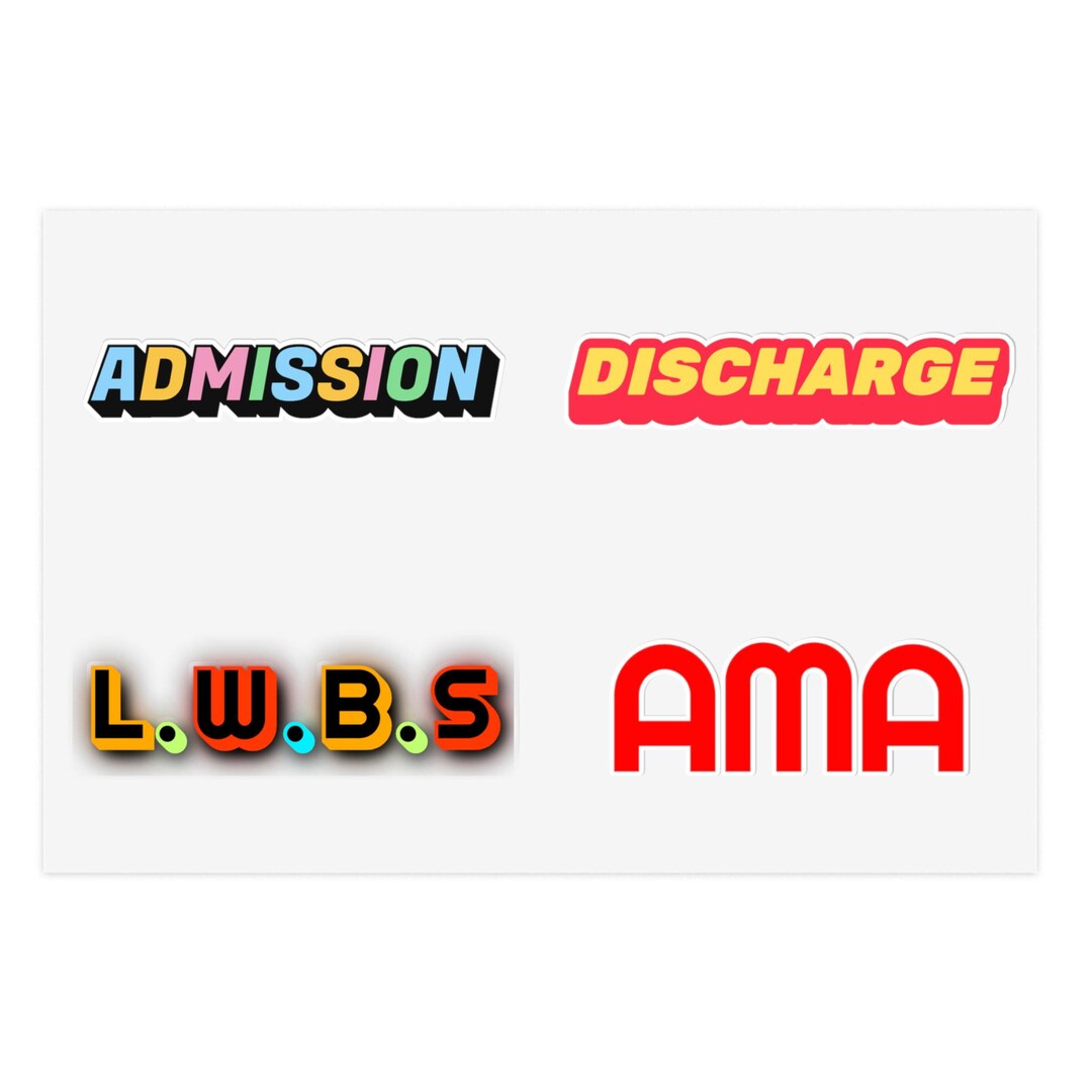 Funny Nursing Disposition Sticker Sheets: RN, Medical Student Gift - Etsy