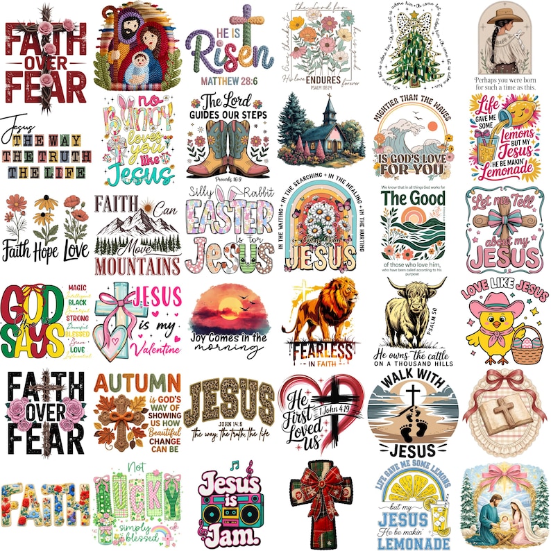 Christian PNG Mega Bundle, Faith Based Clipart (digital Download) - Etsy
