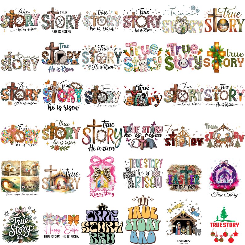 230+ True Story Png Mega Bundle, Christian Easter Png, Faith Based ...