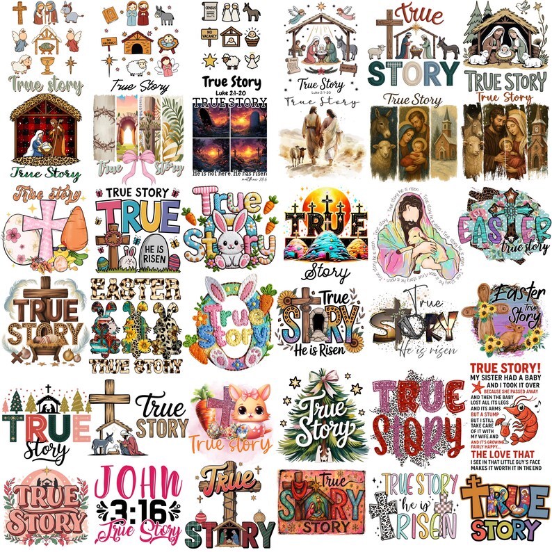230+ True Story Png Mega Bundle, Christian Easter Png, Faith Based ...