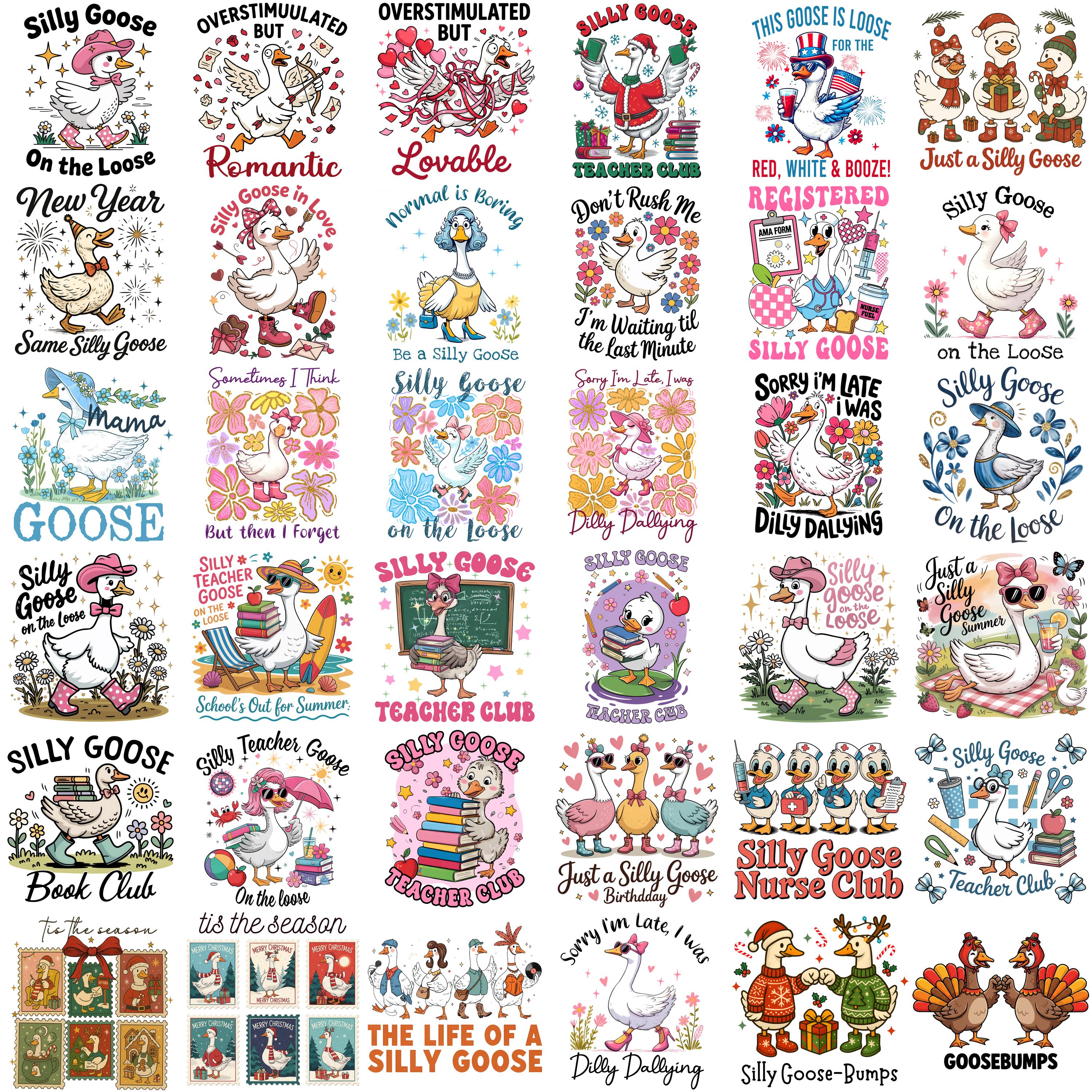 400+ Silly Goose Png Mega Bundle, Funny Goose Png, Seasonal Goose Png ...