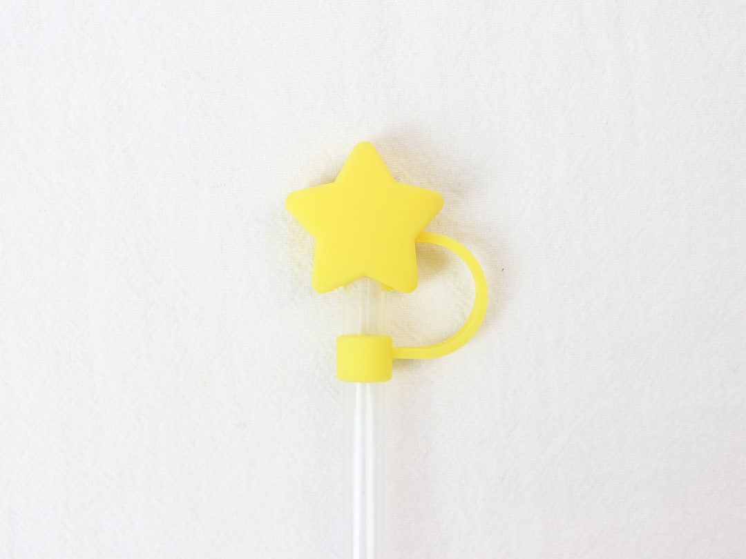 Yellow Star Straw Toppers 8mm Straw Toppers Weather Series Straw ...