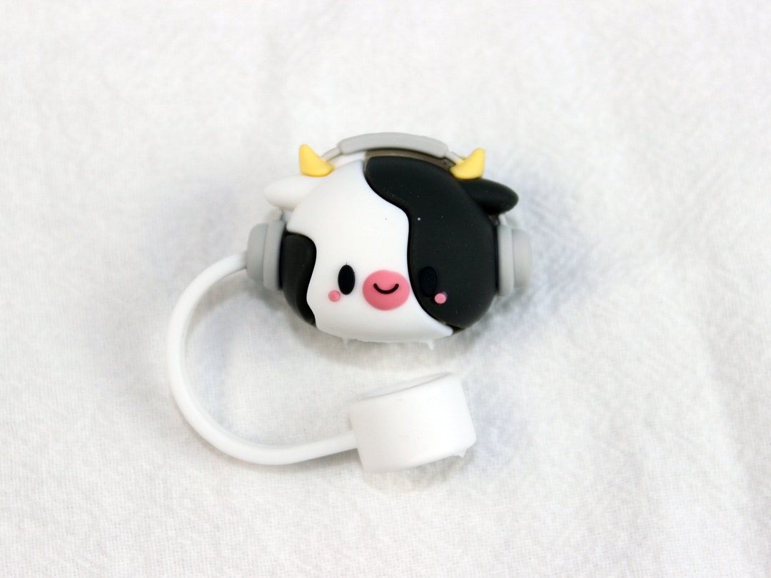Milk Cow Straw Toppers - 10mm Straw Caps - Toy Beverage Straw Toppers ...