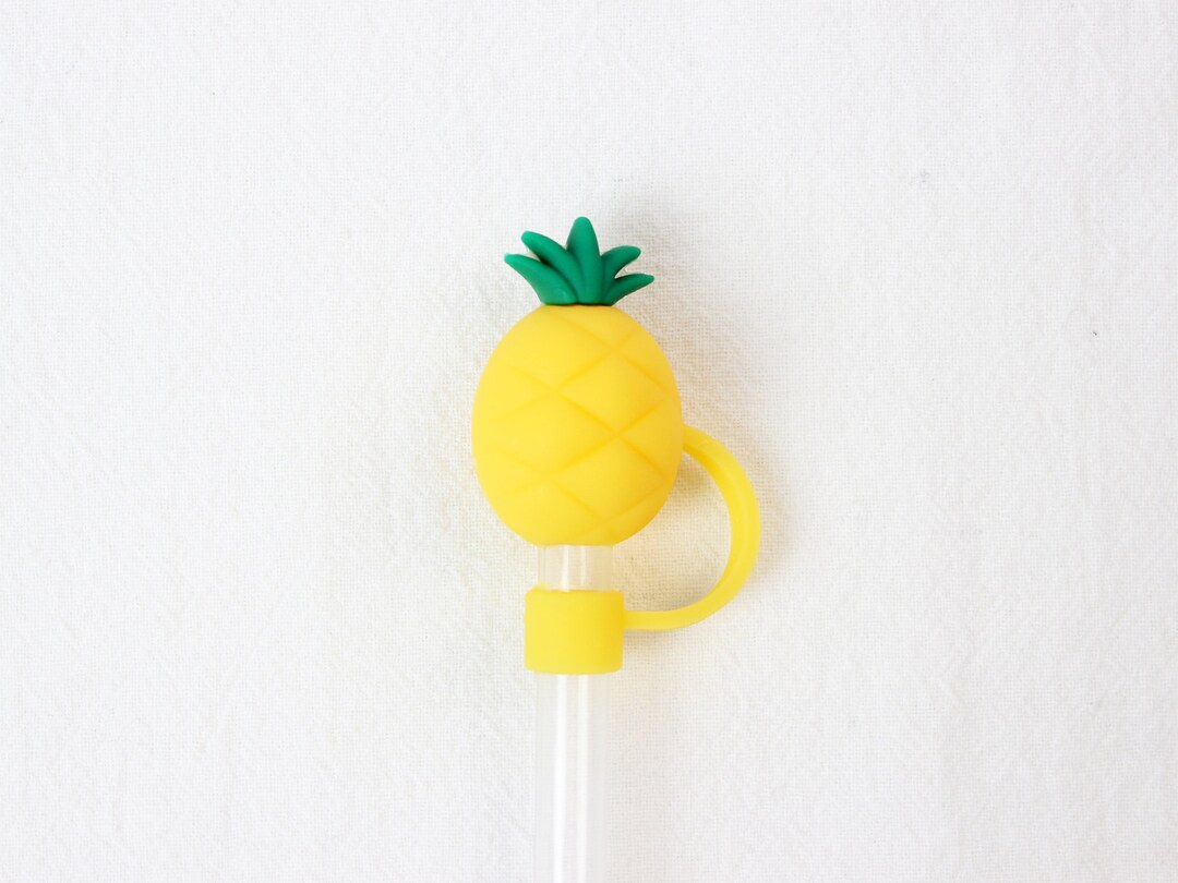Pineapple Straw Toppers - 8mm Straw Caps - Toy Beverage Straw Toppers ...