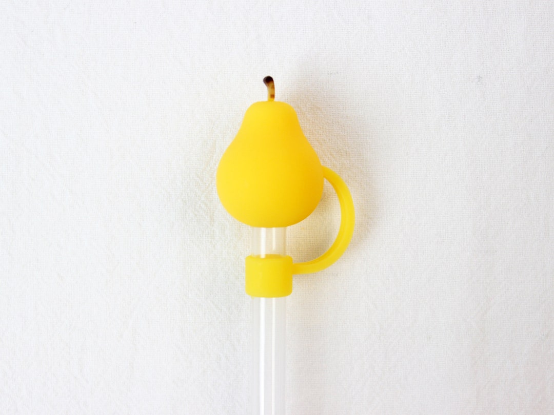 Pear Straw Toppers - 8mm Straw Caps - Toy Beverage Straw Toppers - Etsy