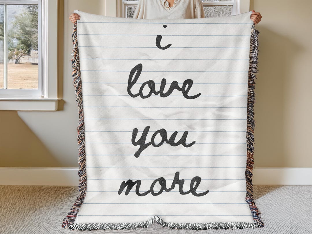 I Love You More Blanket Love Letter Blanket Wedding Gift Blanket for ...