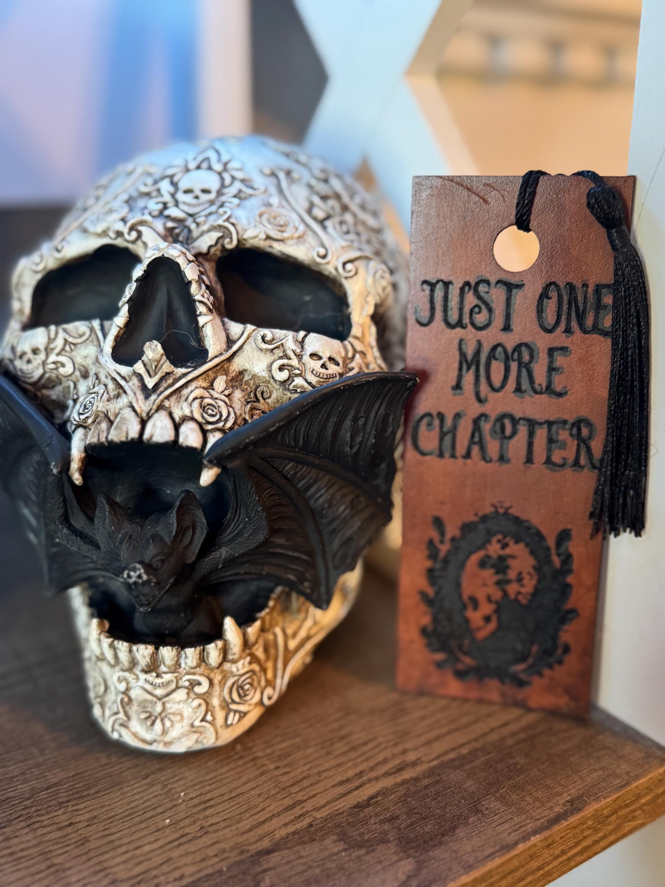 Hand Painted Laser Engraved Leather Book Mark - Etsy