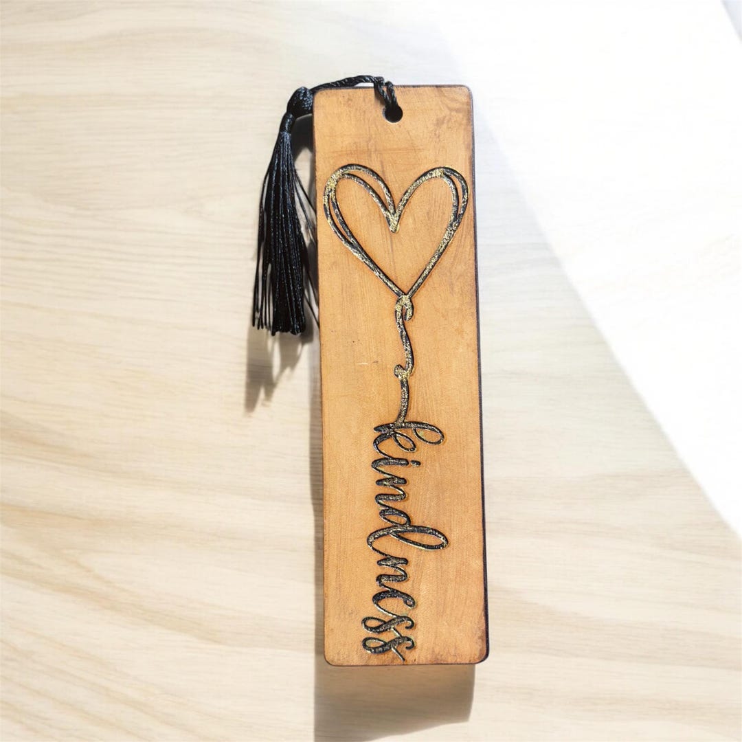 Hand-painted Hand-tooled Leather Bookmark | 2x7 Inch Custom ...