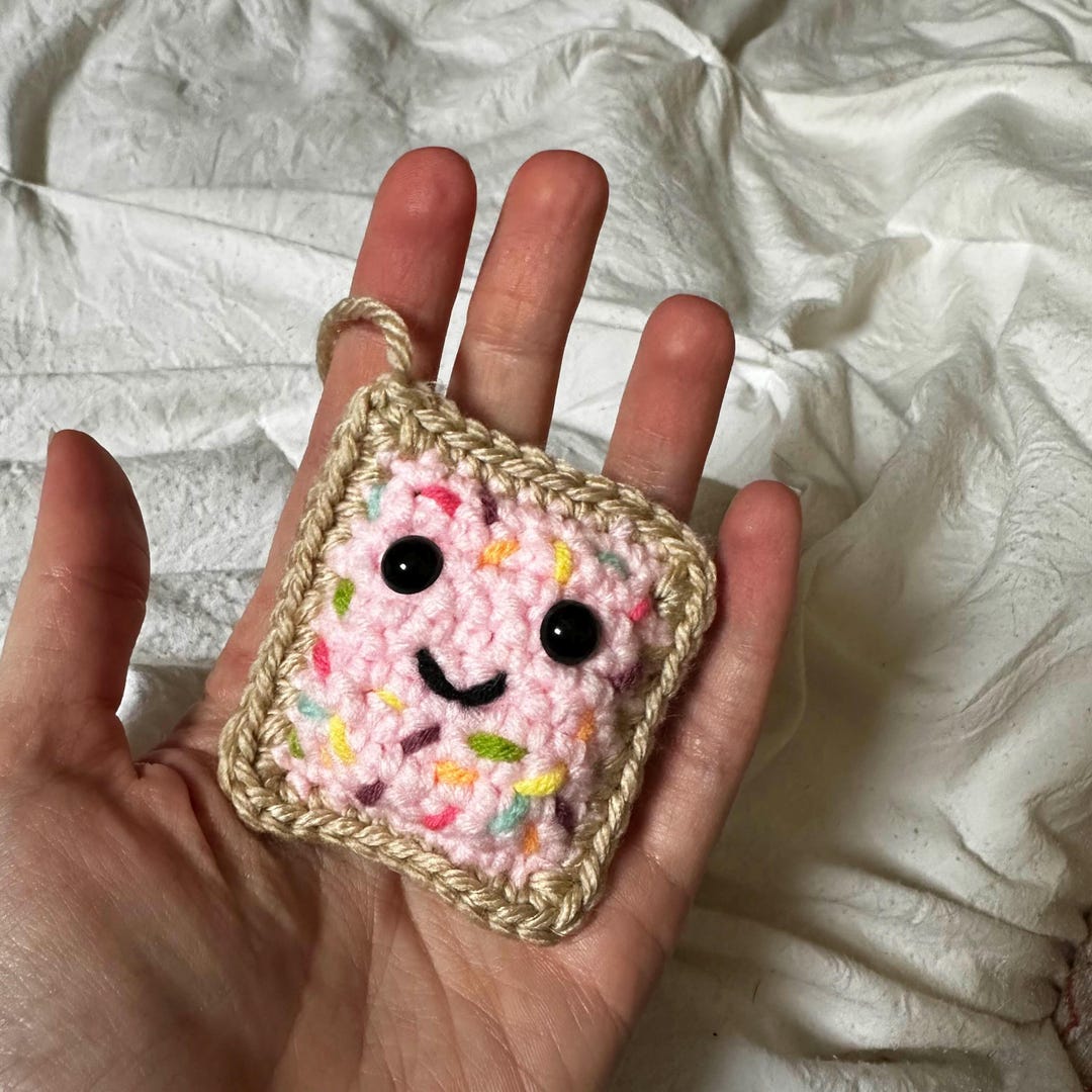 Toaster Pastry Stuffed Crochet Plushie - Etsy