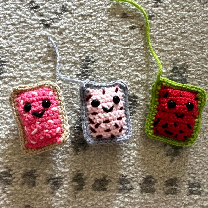 Toaster Pastry Stuffed Crochet Plushie - Etsy