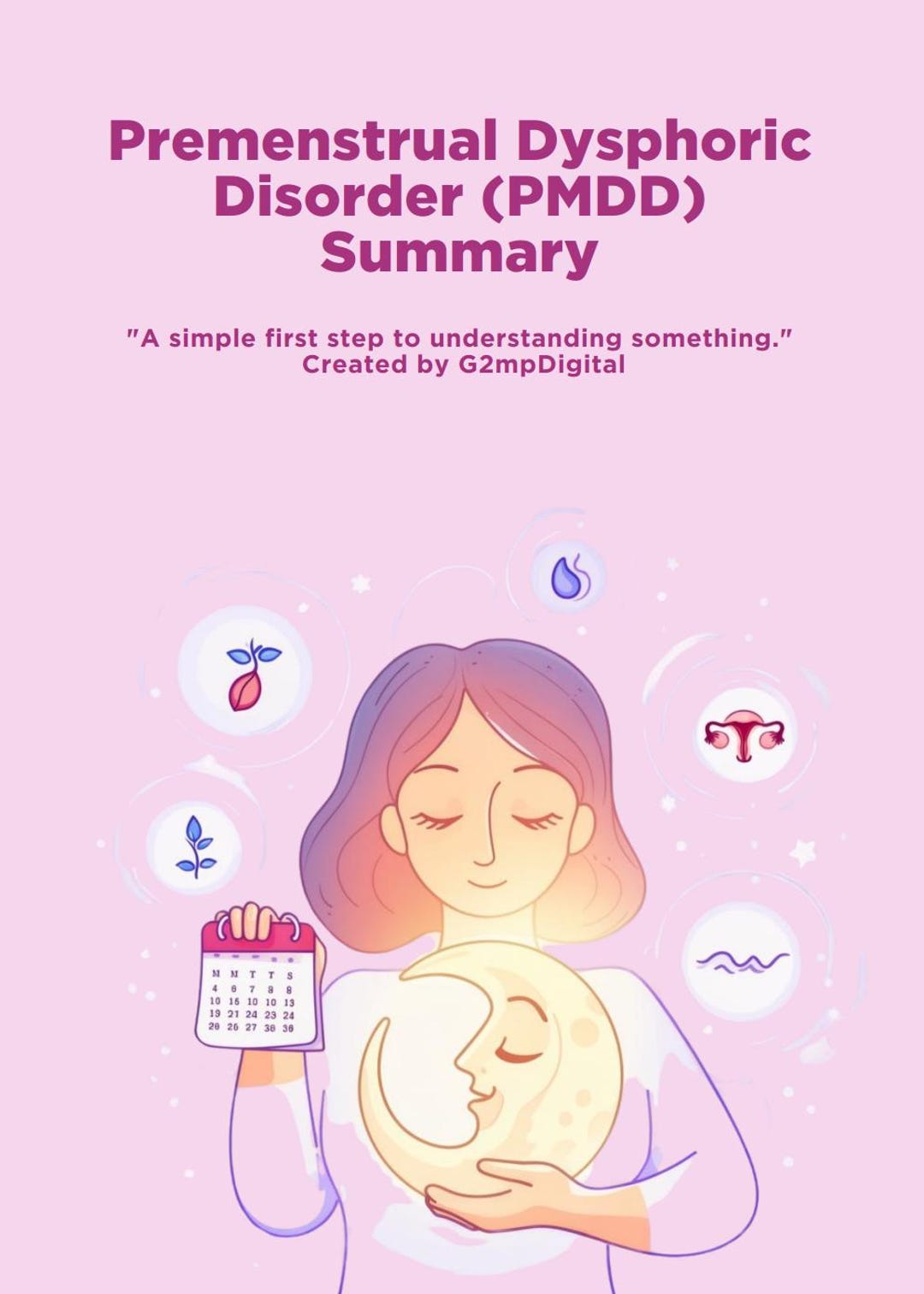 PMDD Educational Poster - Premenstrual Dysphoric Disorder Guide | Women ...