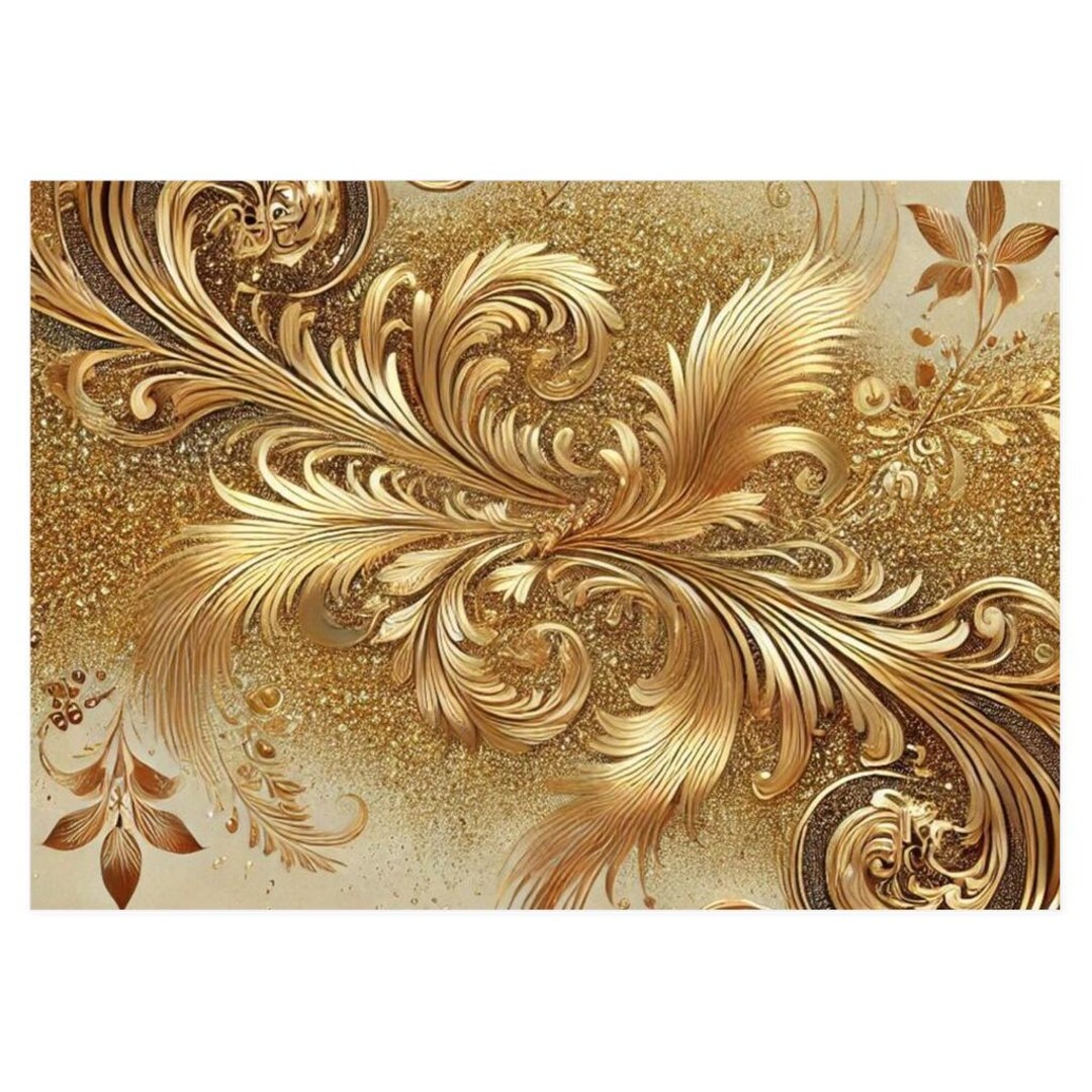 Gold Wrapping Paper for Gift Giving Christmas, Birthday, or Any ...