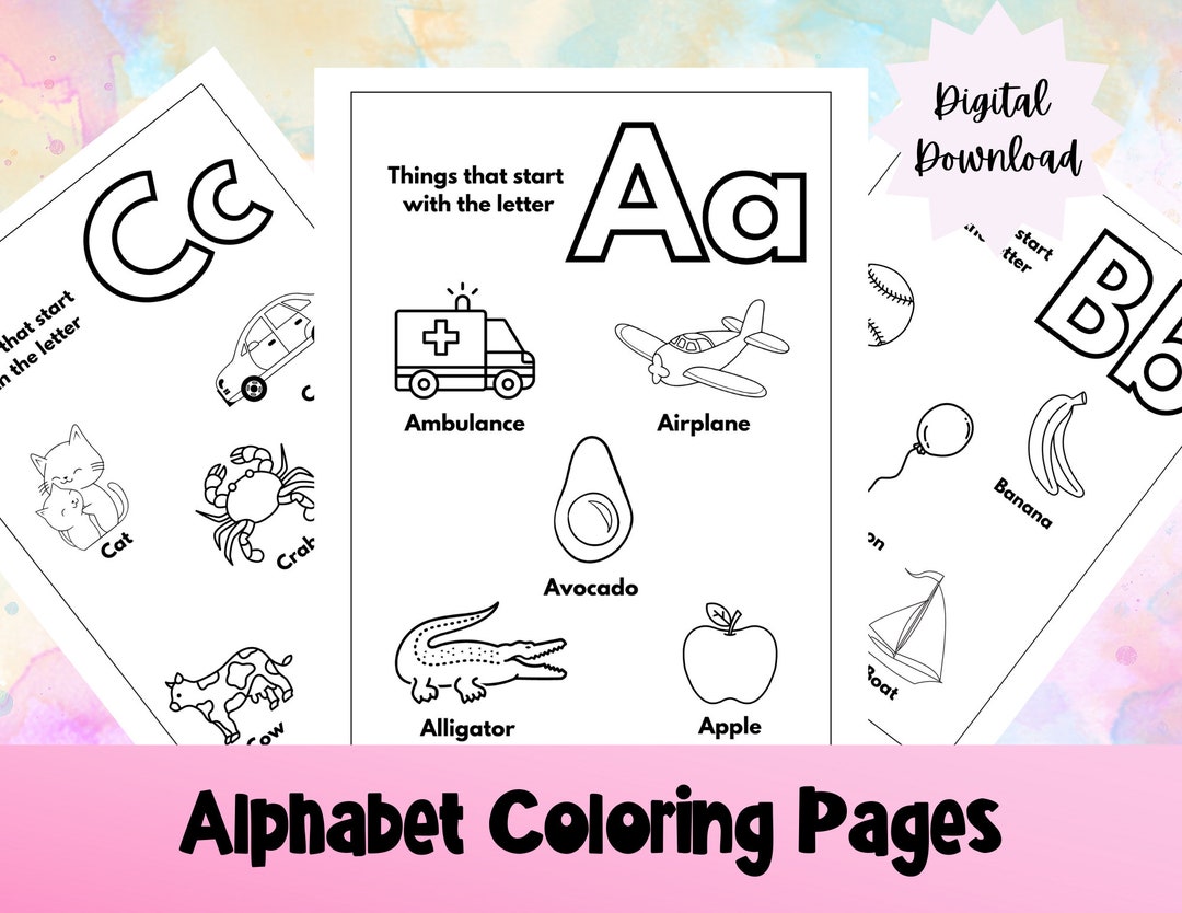 Alphabet Coloring Pages, Coloring Letters, Preschool Learning, Alphabet ...