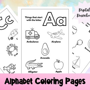 Alphabet Coloring Pages, Coloring Letters, Preschool Learning, Alphabet ...