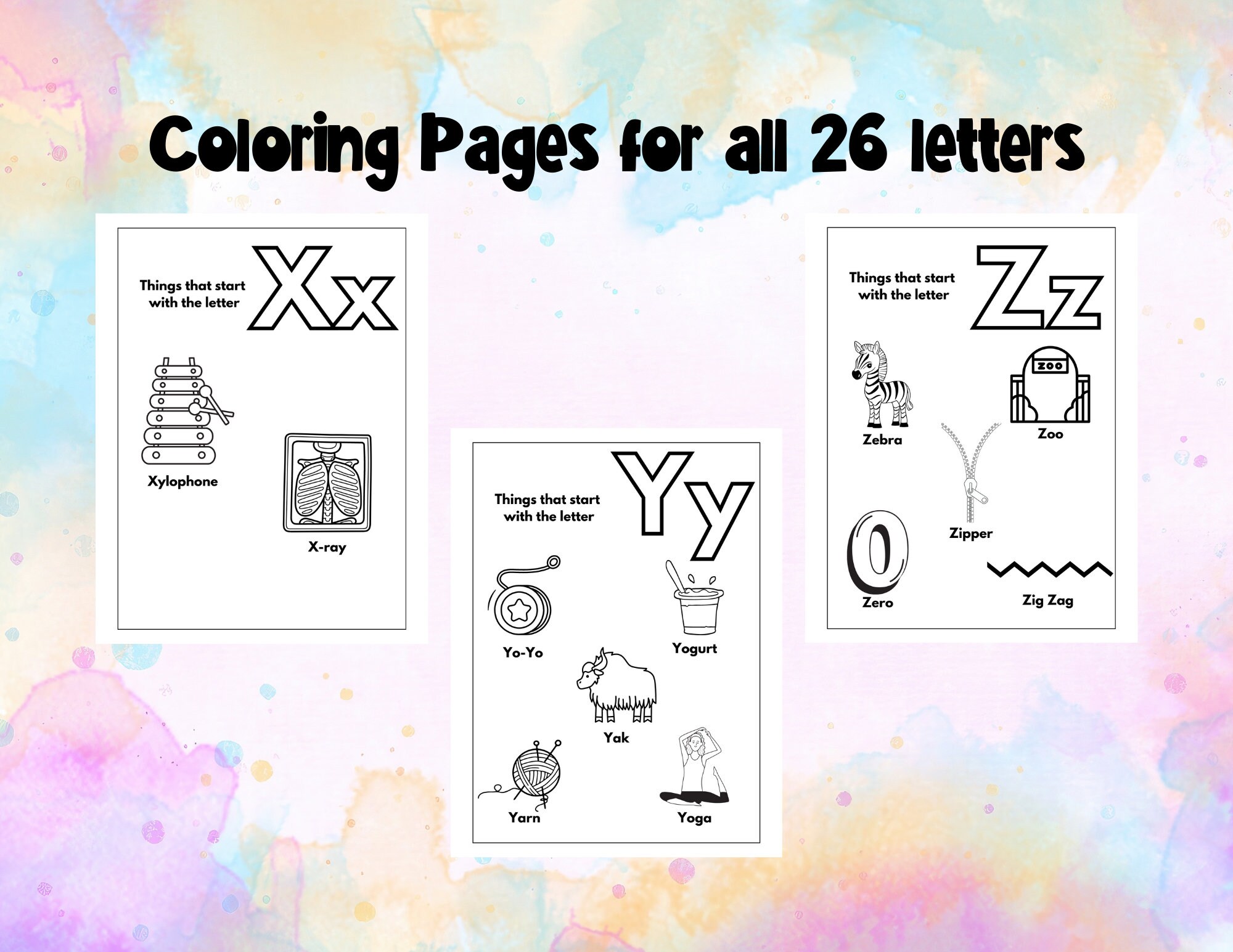 Alphabet Coloring Pages, Coloring Letters, Preschool Learning, Alphabet ...