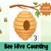 Bee Hive Counting Activity, Preschool Counting Activity, Bee Counting, Preschool Curriculum, Bee ...