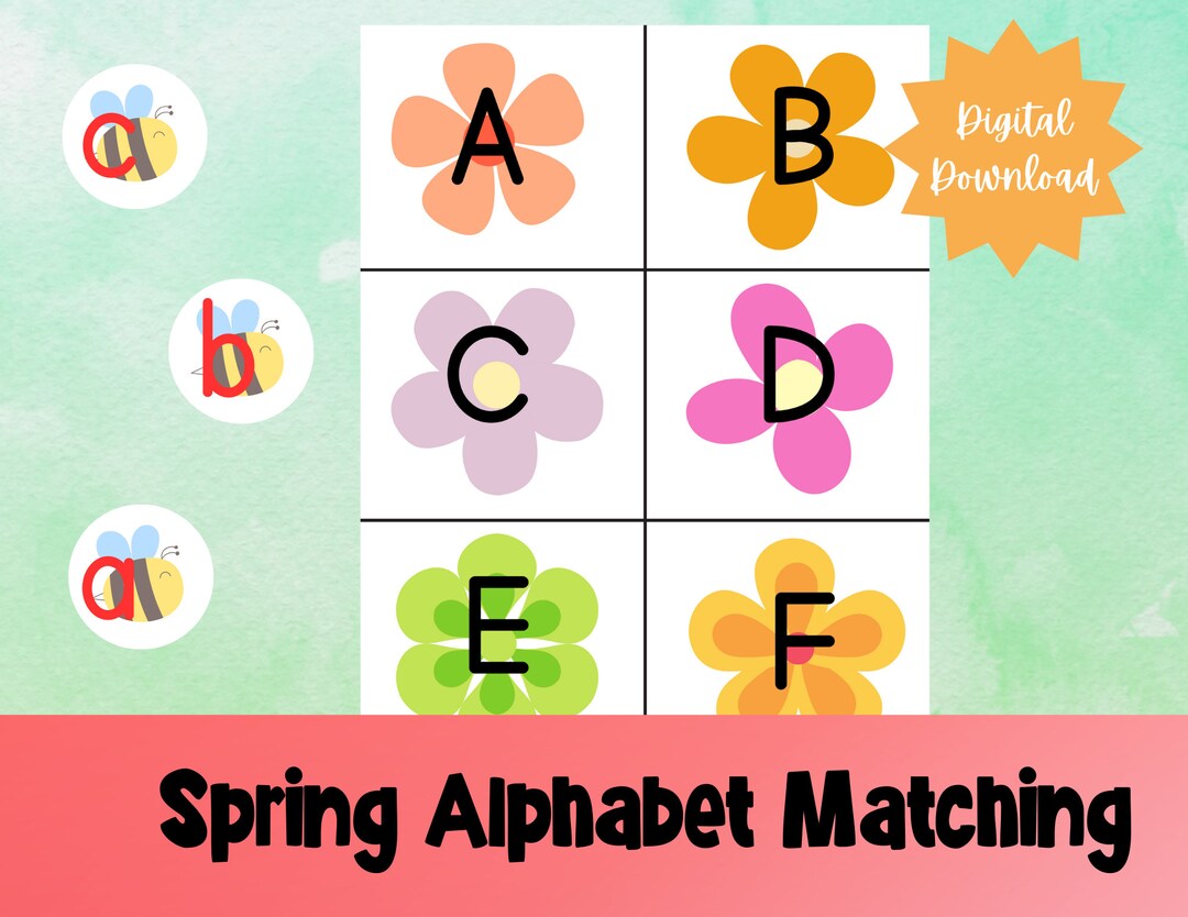 Spring Alphabet Activity, Preschool Curriculum, Spring Curriculum ...