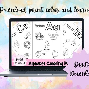 Alphabet Coloring Pages, Coloring Letters, Preschool Learning, Alphabet ...