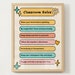 Printable Classroom Rules Poster /digital Download for Teachers and ...