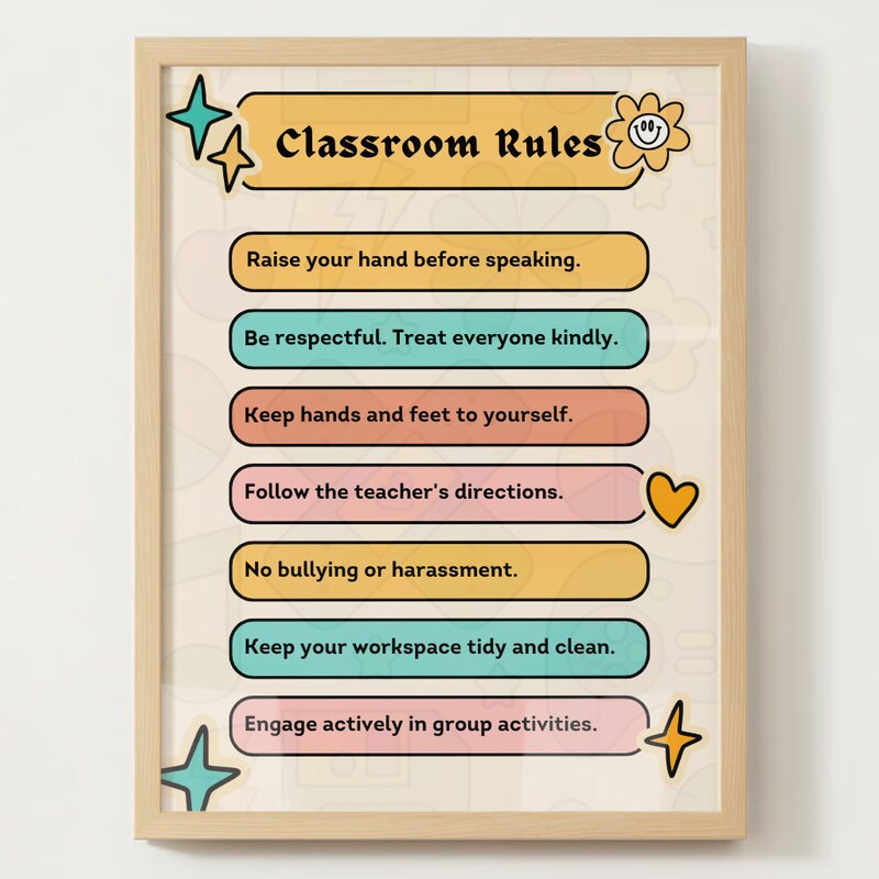 Classroom Rules - Etsy