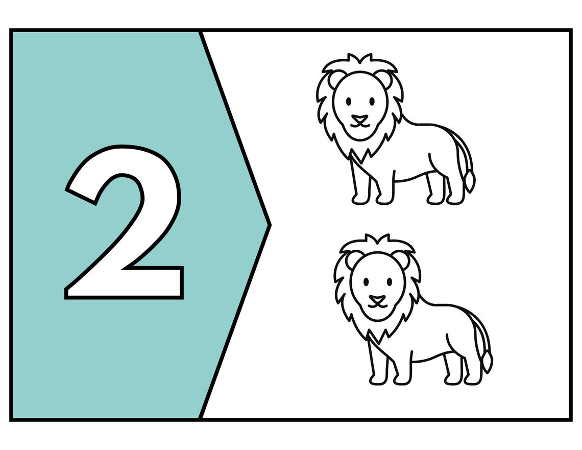 Numbers 1 to 10 Puzzle Math Worksheet Printable Counting and Number ...