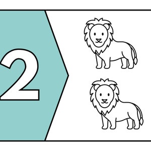 Numbers 1 to 10 Puzzle Math Worksheet Printable Counting and Number ...