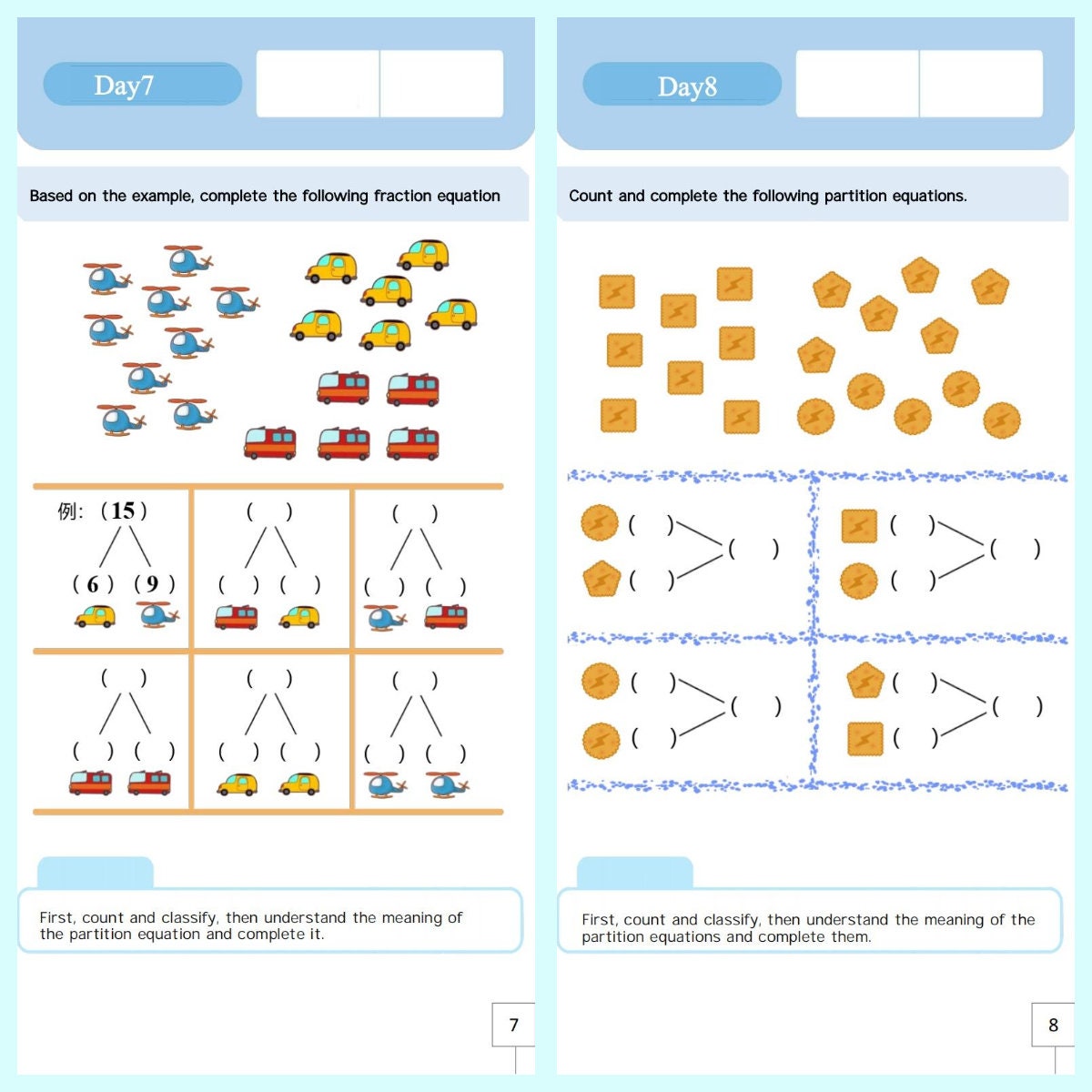 21-day Number Sense Practice Workbook3 for Kids Age 5-6 / Preschool ...