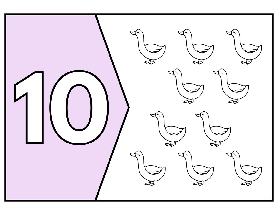 Numbers 1 to 10 Puzzle Math Worksheet Printable Counting and Number ...