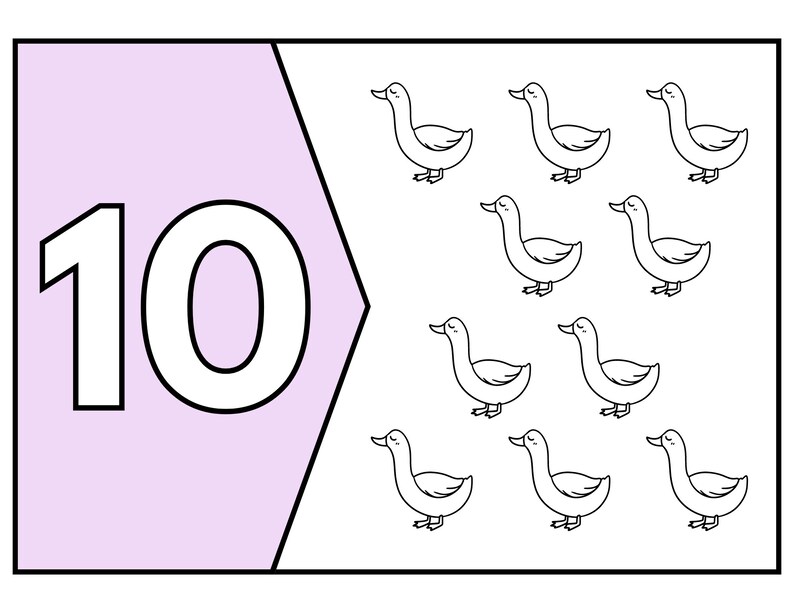 Numbers 1 to 10 Puzzle Math Worksheet Printable Counting and Number ...