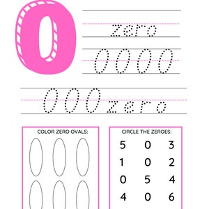 Number Tracing Bundle Numbers 1-10 Printable Trace Handwriting Writing ...