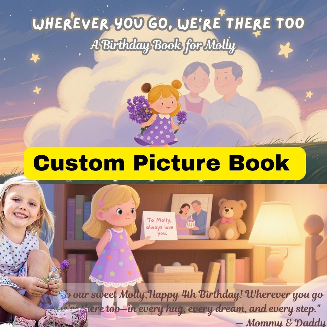 Custom Birthday Picture Book for Kids-special Gift for Kids - Etsy