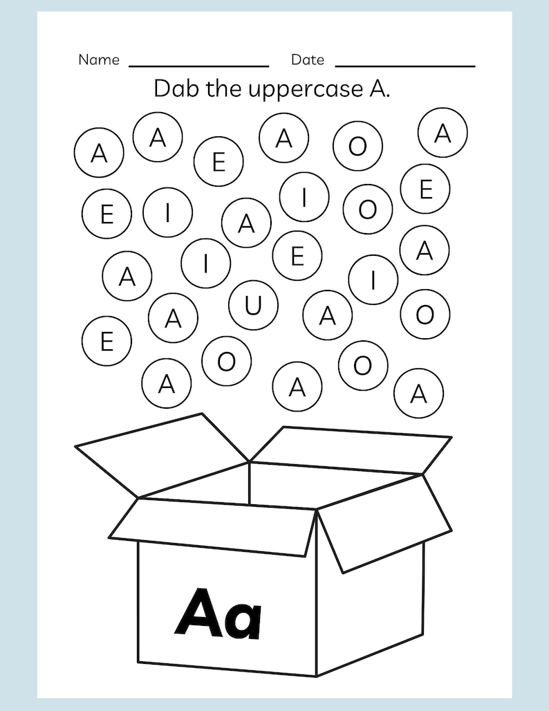 Alphabet Worksheet for Preschool Kids 108 Pages of Practice/ Pre-school ...