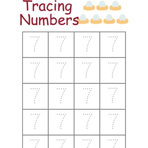 Number Tracing Bundle Numbers 1-10 Printable Trace Handwriting Writing ...