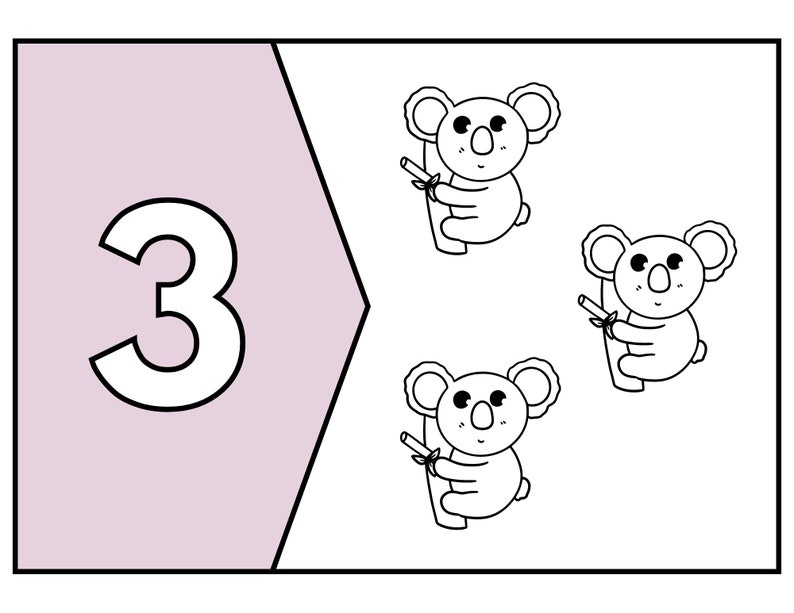 Numbers 1 to 10 Puzzle Math Worksheet Printable Counting and Number ...