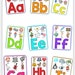 Alphabet Letter Cards: A to Z Educational Flashcards With Six Starting ...