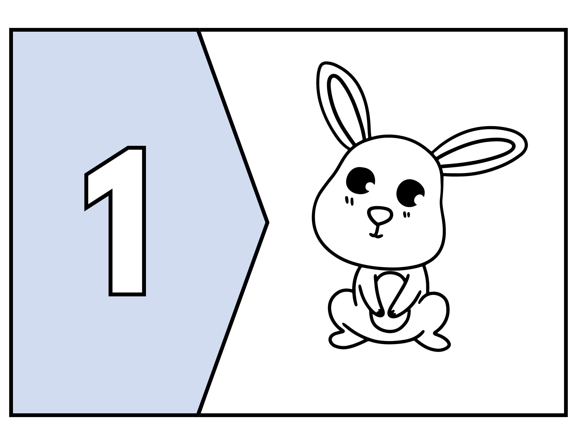 Numbers 1 to 10 Puzzle Math Worksheet Printable Counting and Number ...